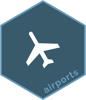 Data sets and supplemental functions from OpenIntro textbooks and labs • airports